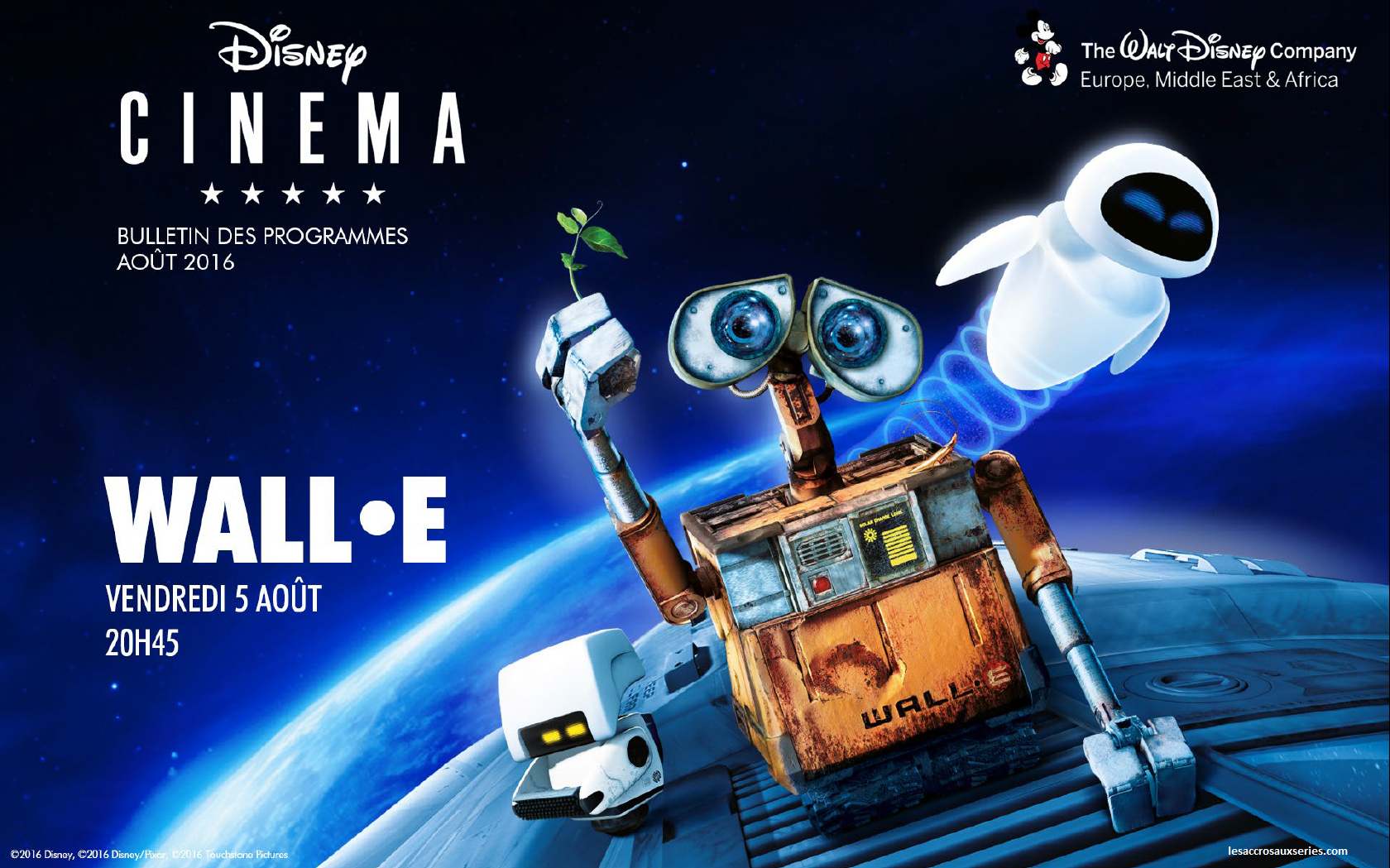 Wall-E rediffusé sur Disney Cinéma