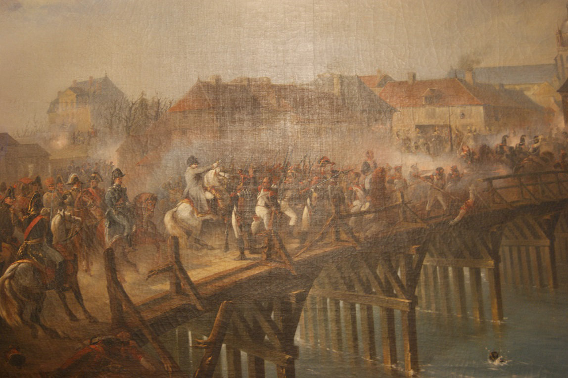 Le tableau "Napoléon à Arcis 1814" par Beaucé.