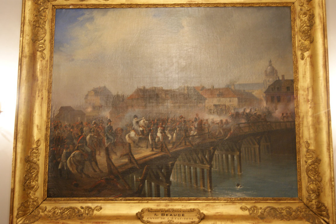 Le tableau "Napoléon à Arcis 1814" par Beaucé.