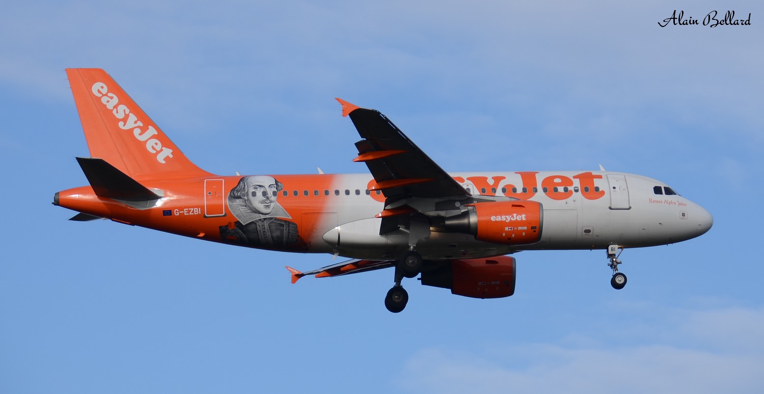 [5/02/2015] Airbus A319 (G-EZBI ) Easyjet ( william shakespeare )