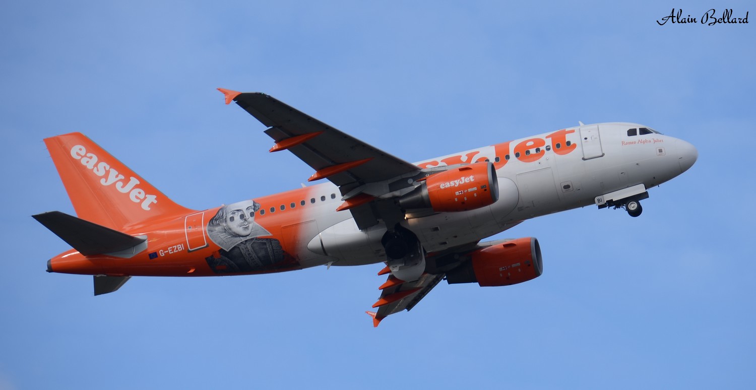 [5/02/2015] Airbus A319 (G-EZBI ) Easyjet ( william shakespeare )