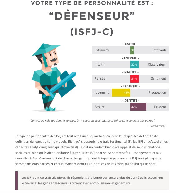 Test de personnalité