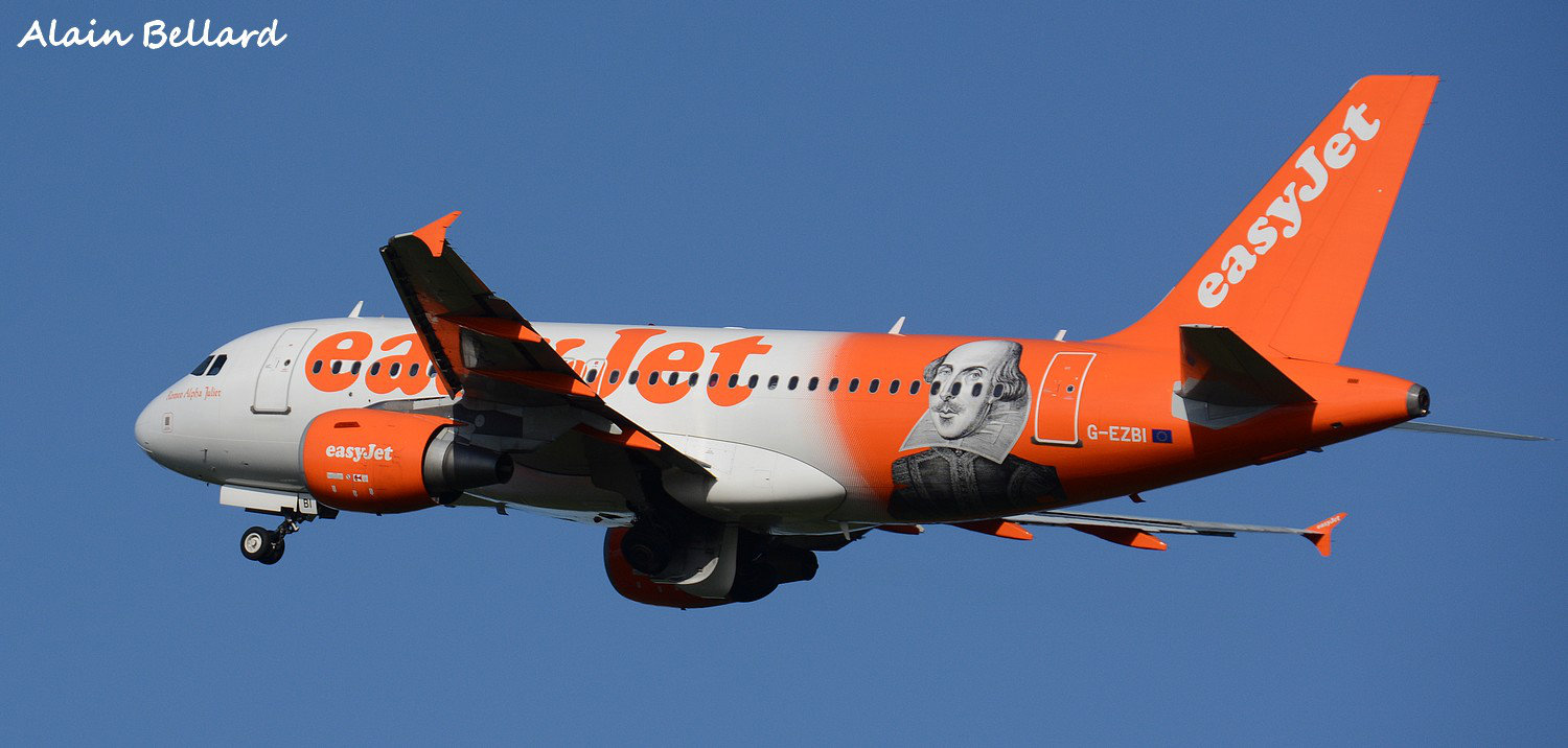 [5/02/2015] Airbus A319 (G-EZBI ) Easyjet ( william shakespeare )