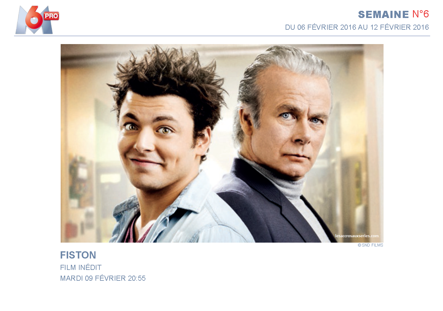 Le film Fiston diffusé sur M6