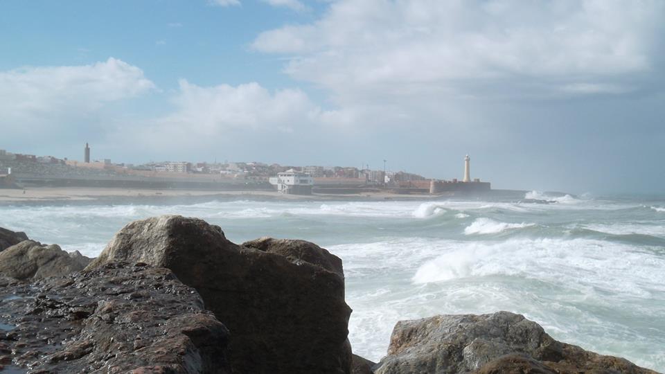 LA PLAGE. LA MER. L'OCEAN DE RABAT.1/3.