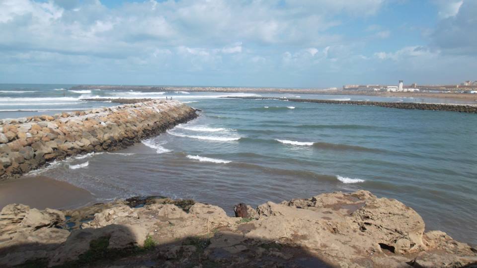 LA PLAGE. LA MER. L'OCEAN DE RABAT.2/3.