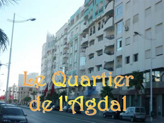 LE QUARTIER DE L'AGDAL A RABAT MAROC.
