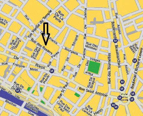 LA RUE DES ROSIERS PAR NUMÉROS PARIS 4ème.