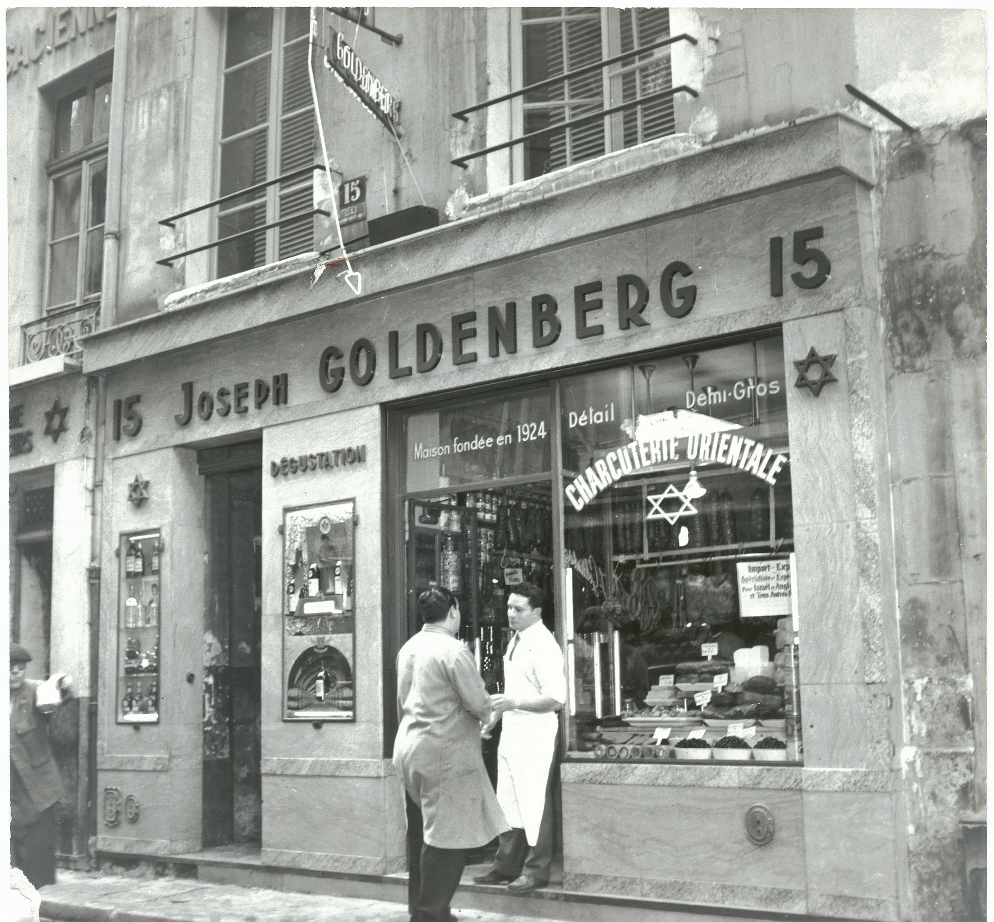 RESTAURANT JUIF JO GOLDENBERG A PARIS 4ème.