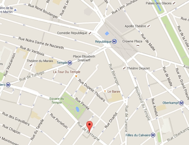 RUE DE BRETAGNE. PARIS 3ème. LE MARAIS.