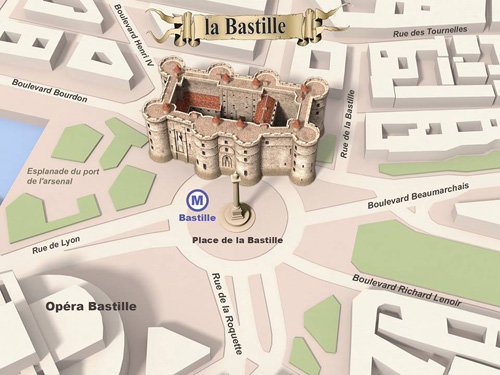 HISTOIRE DE LA BASTILLE A PARIS.