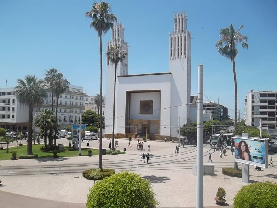 RABAT PLACE DU GOLAN. CATHÉDRALE SAINT PIERRE.