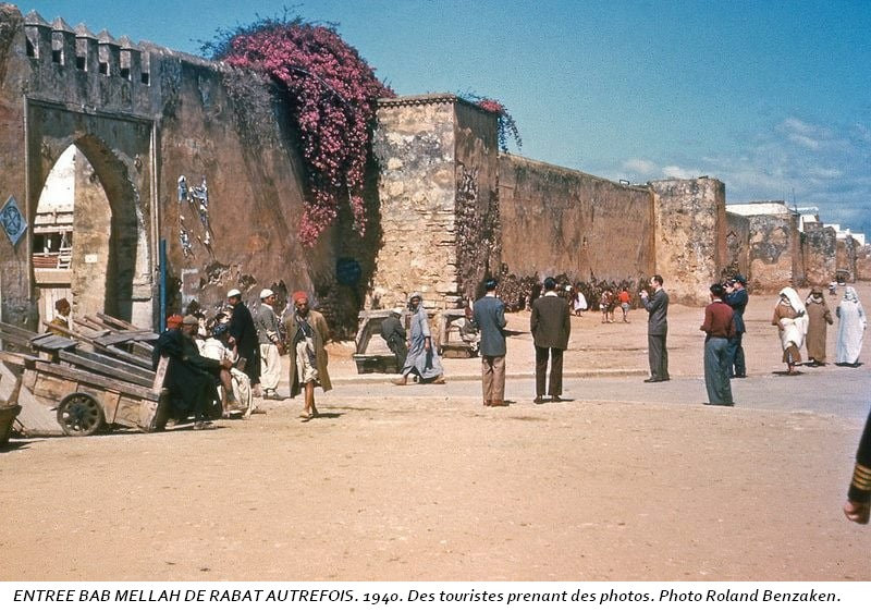 BAB MELLAH A RABAT. AUTREFOIS ET AUJOURD'HUI.