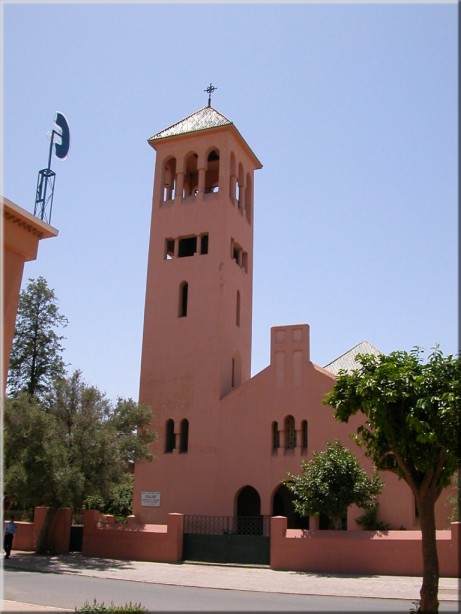 EGLISE DES SAINTS-MARTYRS A MARRAKECH.