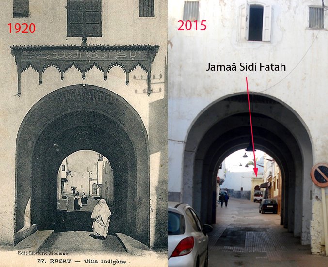 RABAT. LA RUE SIDI FATAH AUTREFOIS.