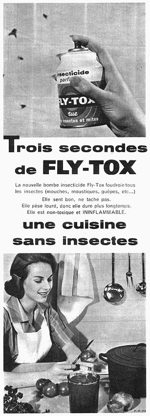 LE FLY TOX DE NOTRE ENFANCE. TUEUR D'INSECTES.