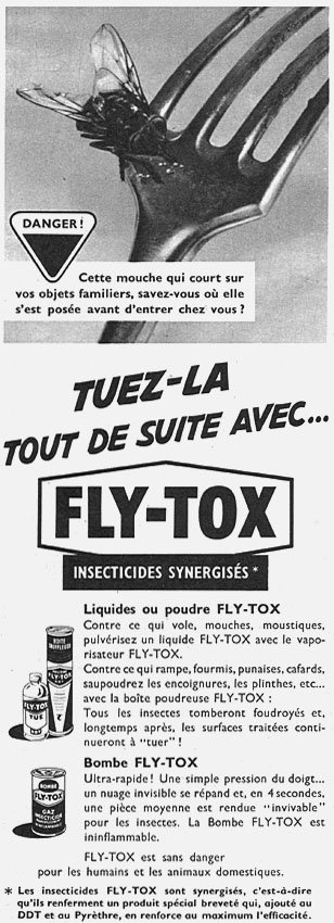LE FLY TOX DE NOTRE ENFANCE. TUEUR D'INSECTES.