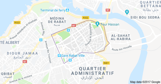 LE QUARTIER HASSAN A RABAT.
