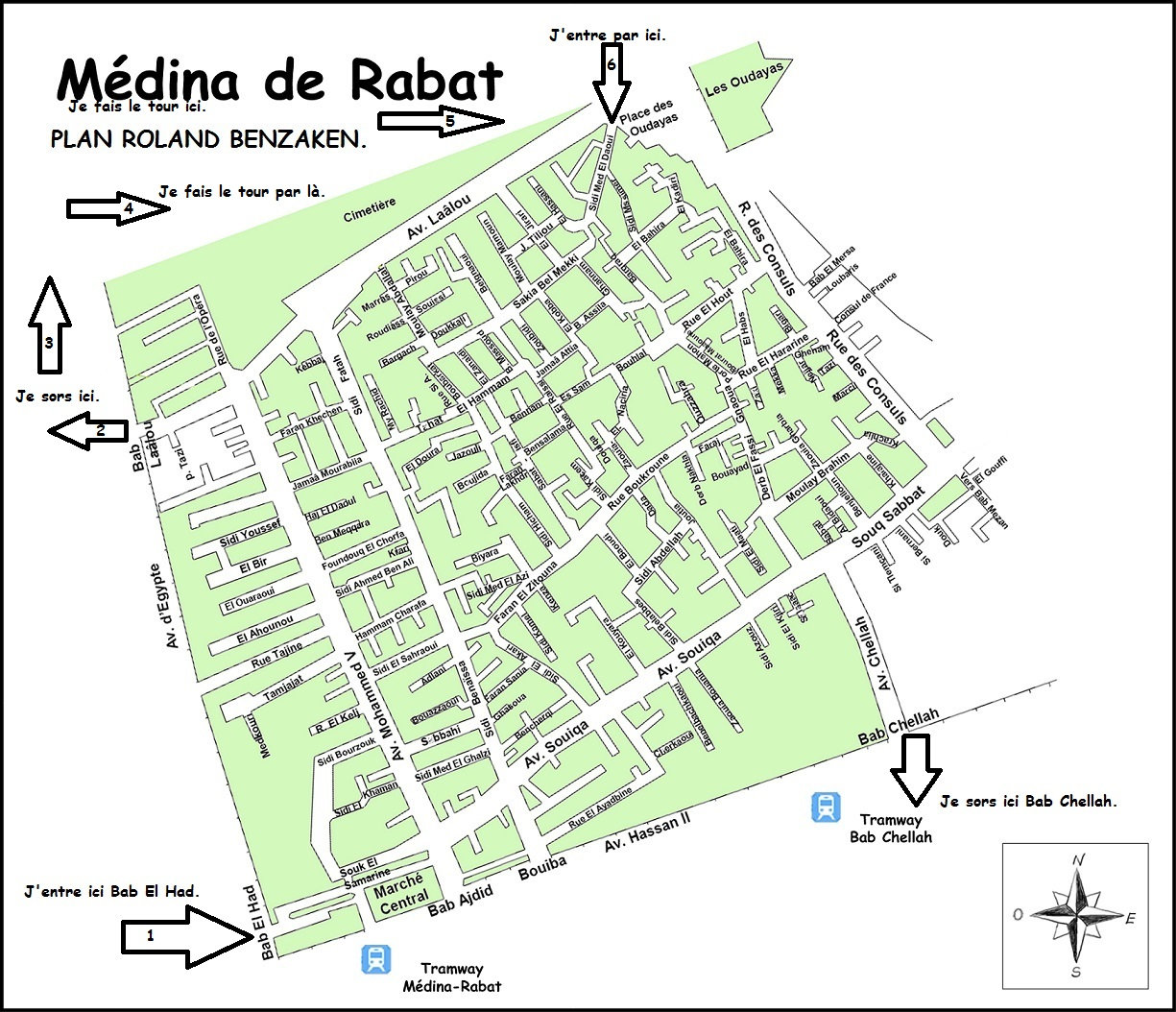 BALLADE DANS LES RUES DE LA MÉDINA DE RABAT.