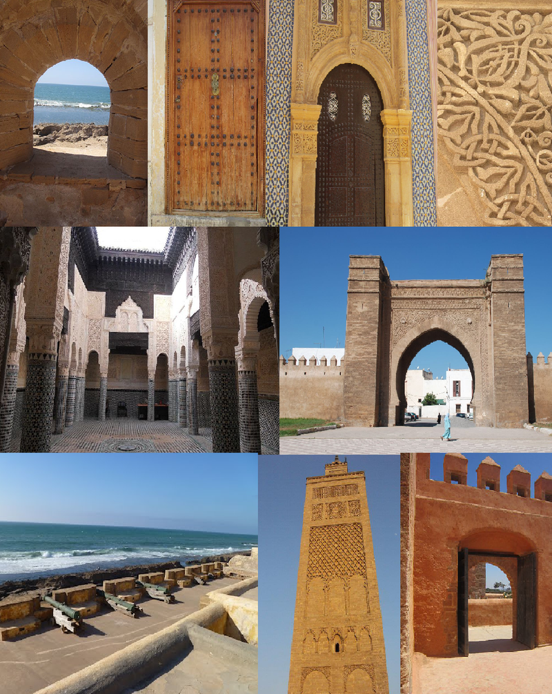 MOSQUÉES DE L'ANCIENNE MÉDINA DE SALE. MAROC.