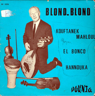 BLOND BLOND. CHANTEUR D'ORAN ALGÉRIE.