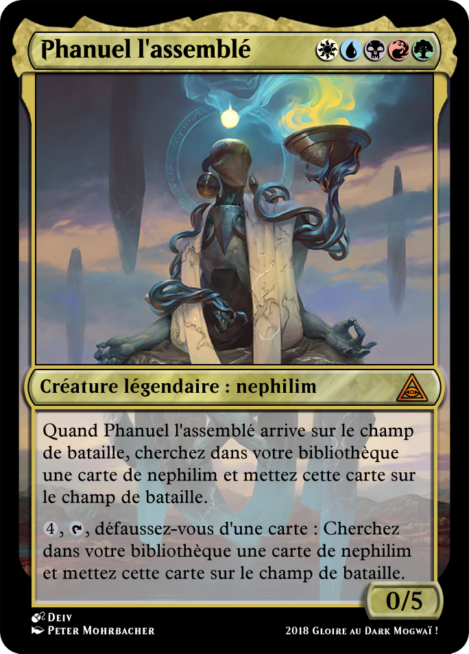 Et voici l'ultime Nephilim, l'unique pentacolore