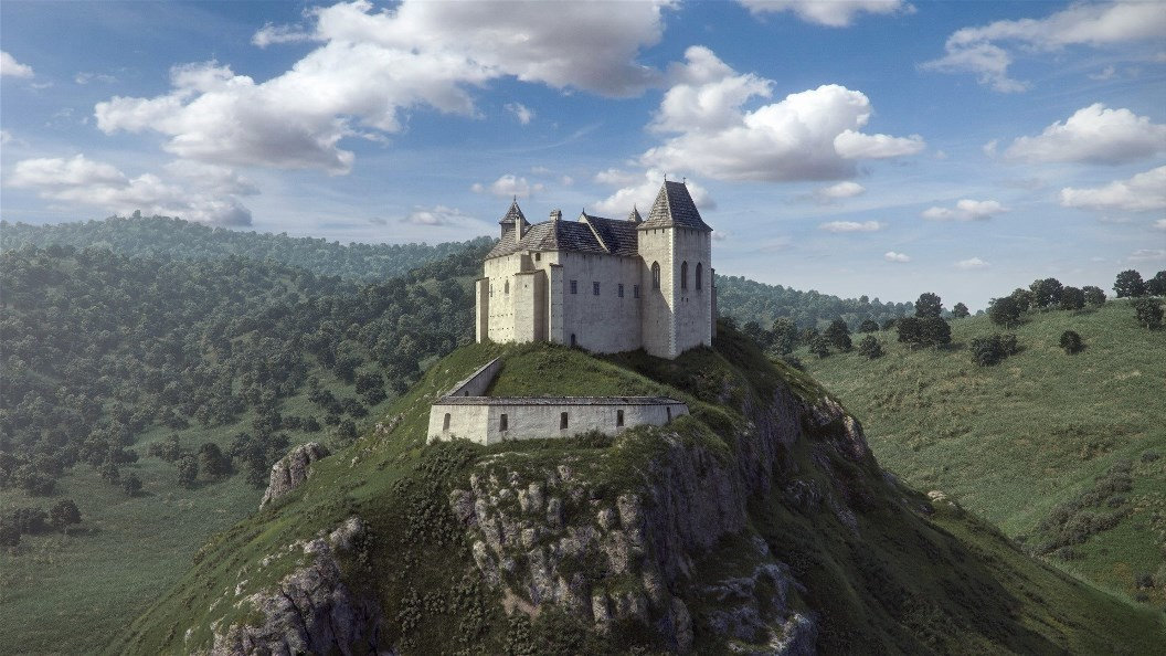 Füzér castle, Hungary, before and after : r/casualEurope