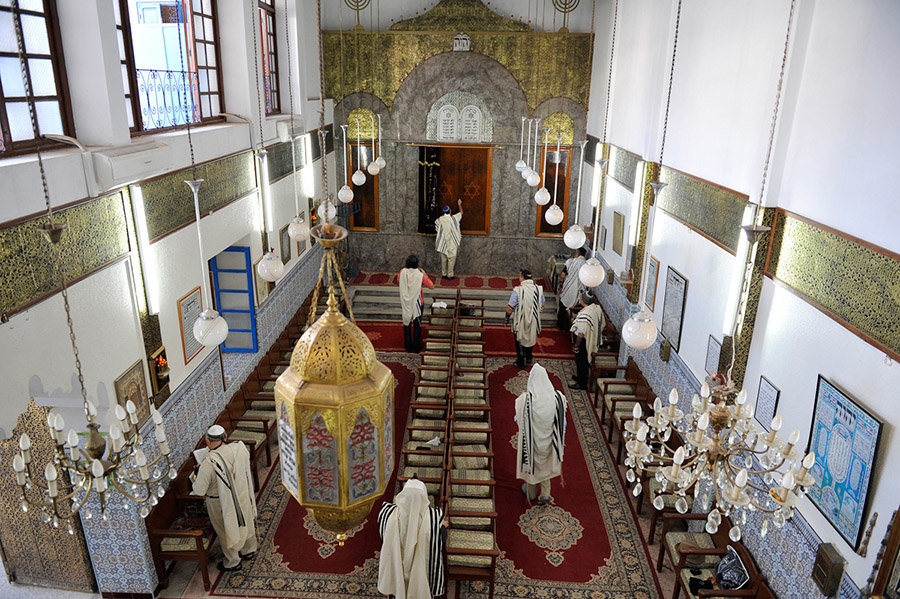 LA SYNAGOGUE DE MARRAKECH.