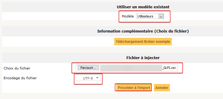pb d'import utilisateurs via CSV & plugin datainjection / Utilisation GLPI / Forum GLPI-Project