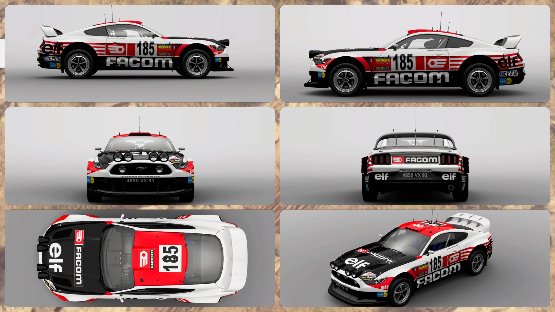 CONCOURS DE LIVRÉES 2020 #7 FORD MUSTANG GR.B RALLY CAR - RALLYE DAKAR
