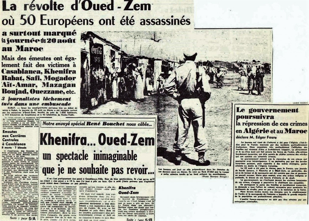 Massacre d'Oued Zem, au Maroc en 1955..