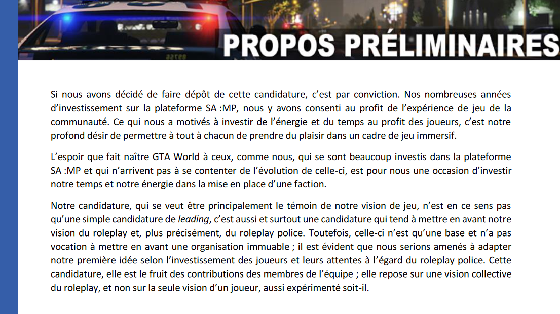 Candidature Staff Gta Rp
