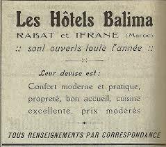 RABAT ET IFRANE. HOTEL BALIMA.