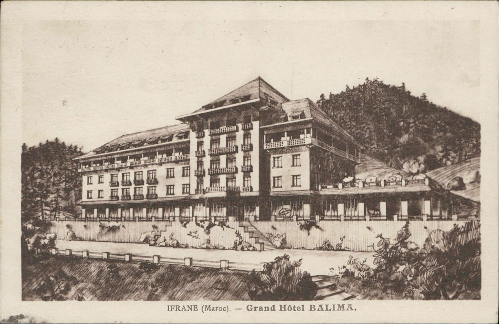 RABAT ET IFRANE. HOTEL BALIMA.