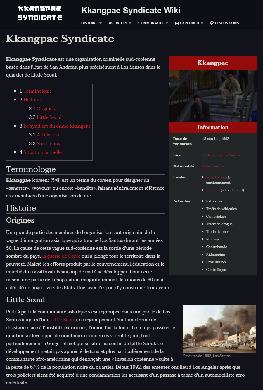 Kkangpae Syndicate | 깡패 - Archives - GTAW France