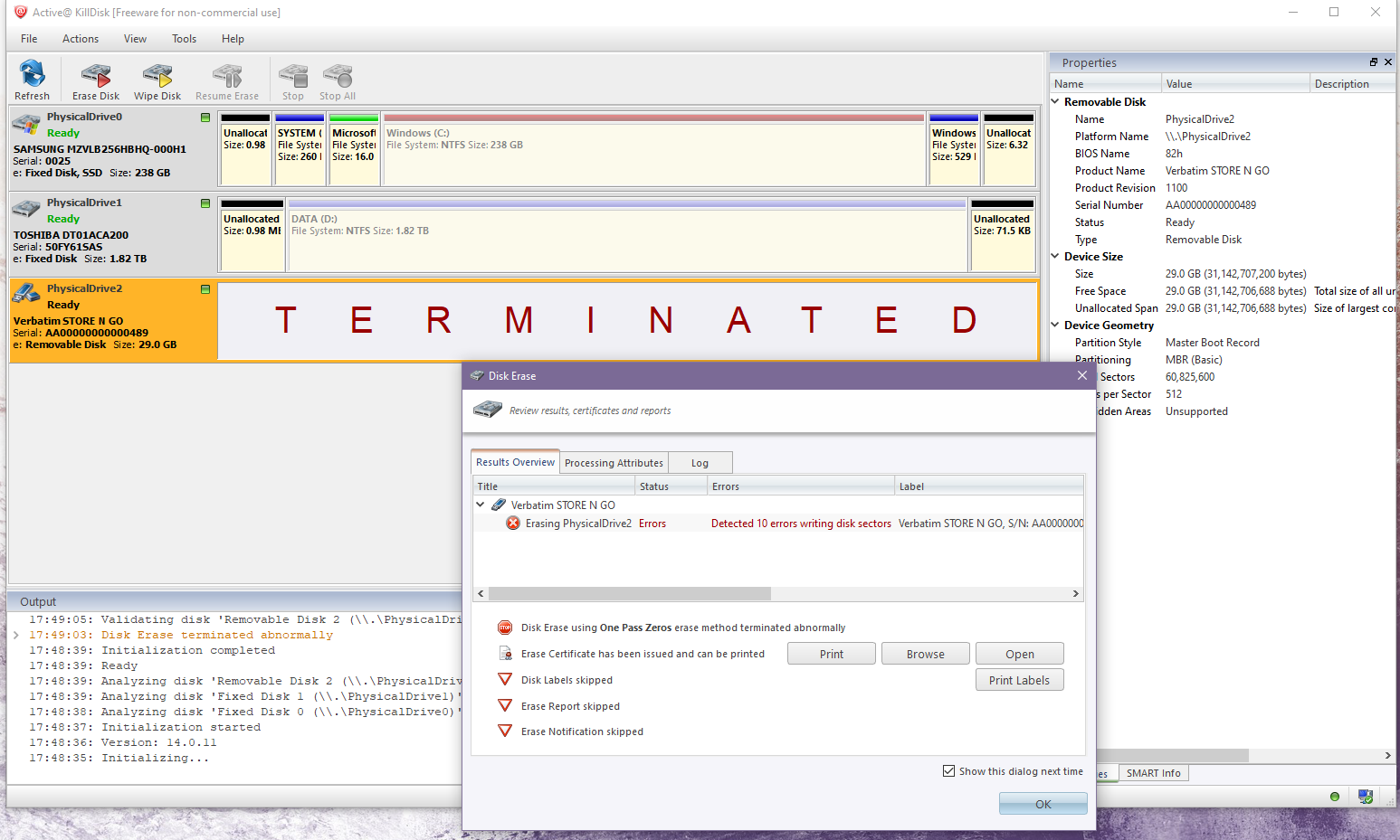 Impossible de formater la clé usb (amovible) [Résolu] - Forum Disque dur / SSD