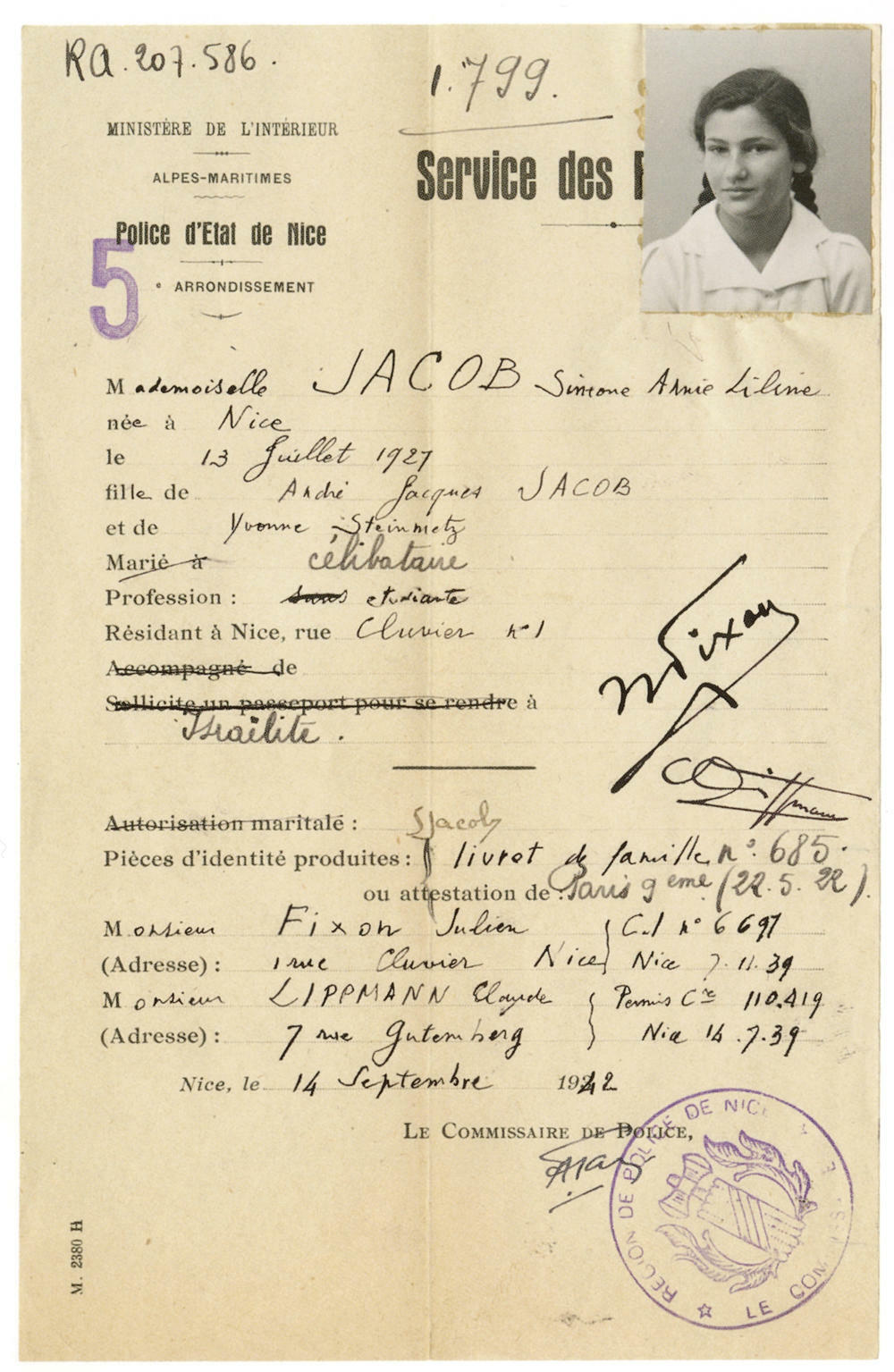 SIMONE VEIL. RESCAPEE JUIVE DE LA SHOAH.