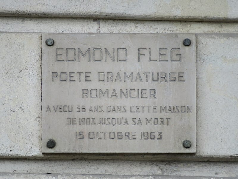 EDMOND FLEG. ECRIVAIN JUIF FRANCAIS.