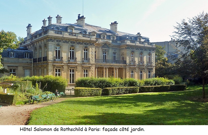 DEMEURES DES ROTHSCHILD. L'HÔTEL SALOMON A PARIS.