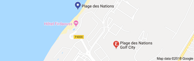 LA PLAGE DES NATIONS (BOUKNADEL) A RABAT.