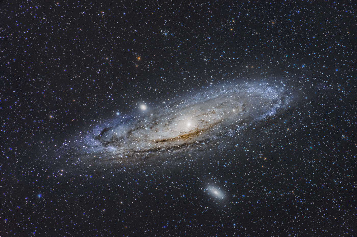 M31 (Andromeda galaxy) Nikon - 700mm - Beginning Deep Sky Imaging - Cloudy Nights