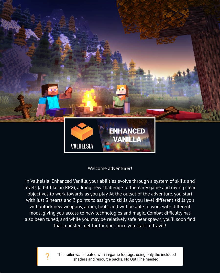 Valhelsia: Enhanced Vanilla... - Modpacks - Minecraft - CurseForge