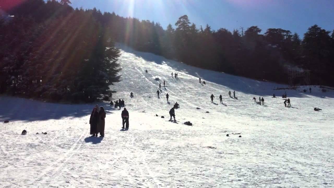STATION DE SKI A MICHLIFEN-IFRANE. MAROC.