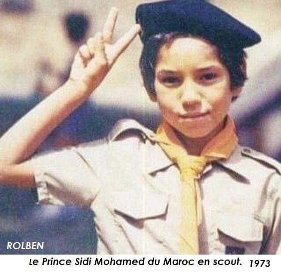 LE PRINCE SIDI MOHAMMED DU MAROC EN SCOUT.