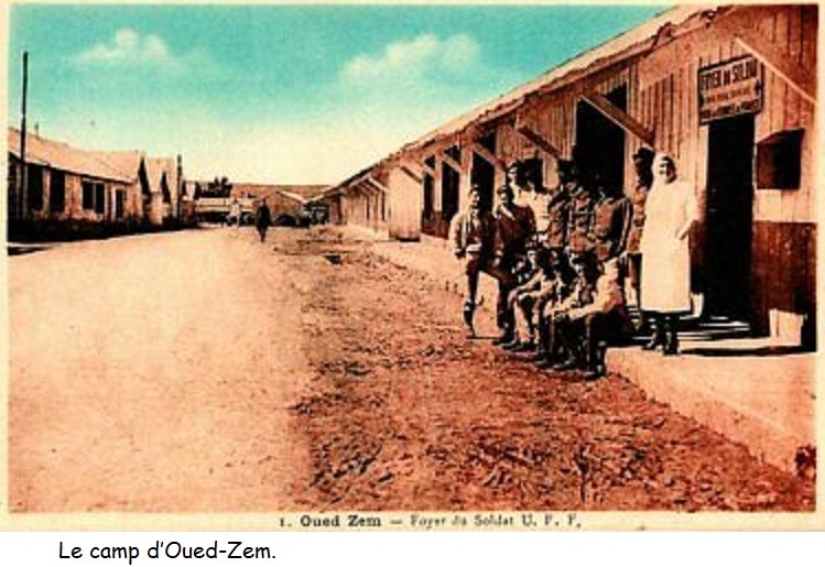 LE CAMP DE OUED-ZEM. MAROC.