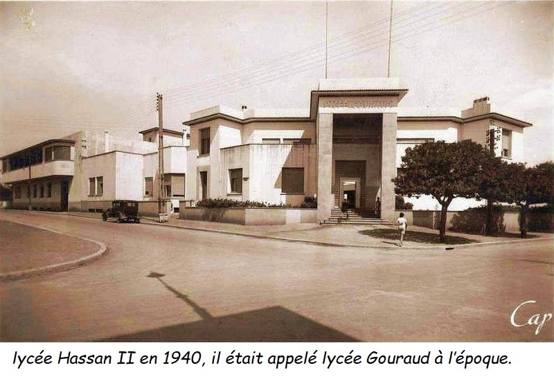LE LYCÉE GOURAUD A RABAT.
