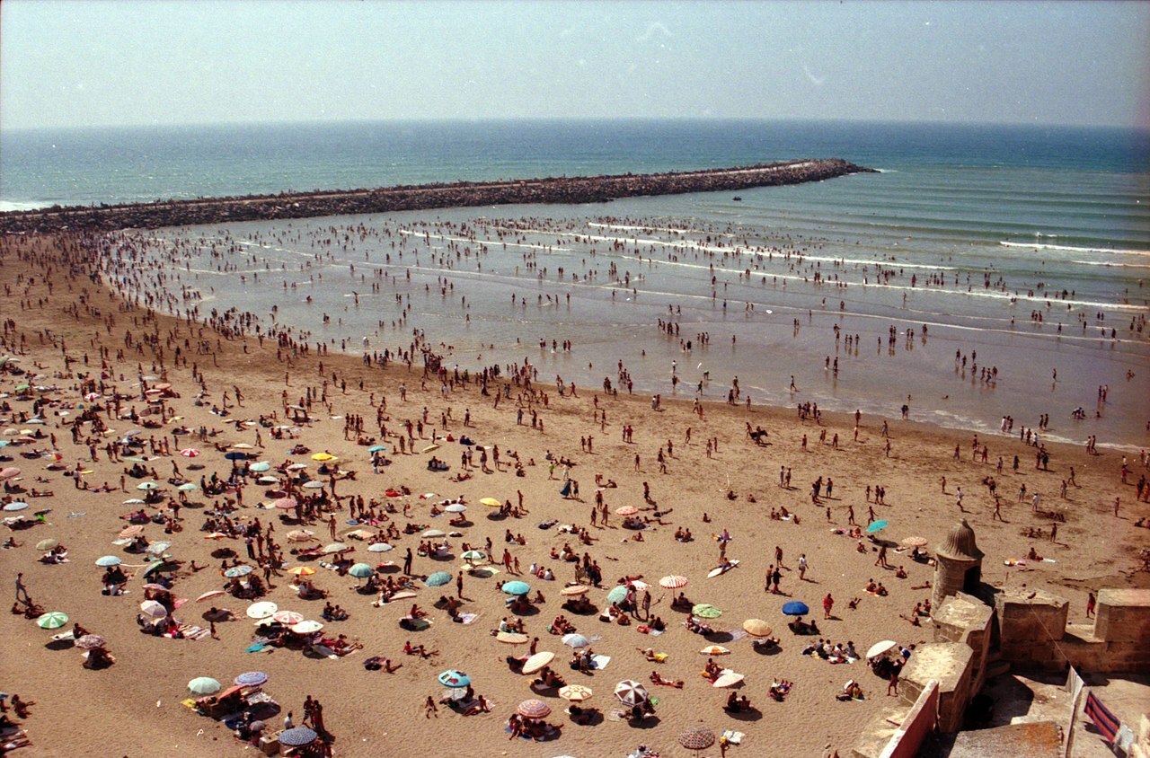 LA PLAGE DE RABAT AU MAROC.
