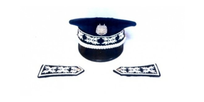 CASQUETTE DE COMMISSAIRE DE POLICE AU MAROC.