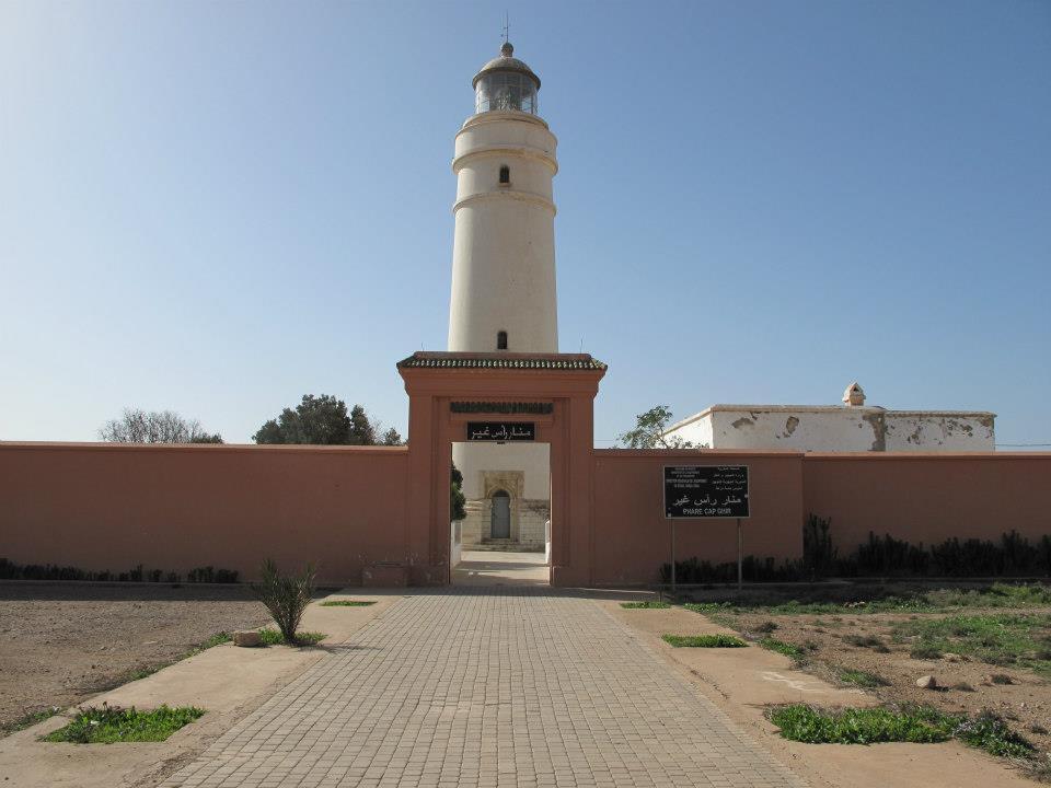 LE PHARE DU CAP GHIR A AGADIR. MAROC.