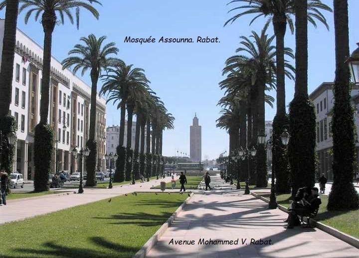VISITE DEPUIS L'AVENUE MOHAMMED V A RABAT.